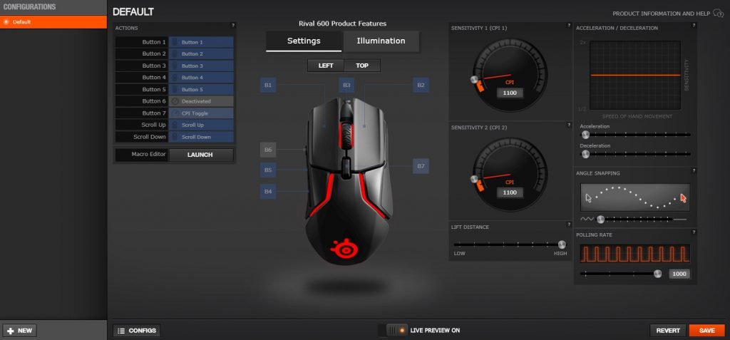 SteelSeries Rival 600 Gaming Mouse Review - ProSettings.com